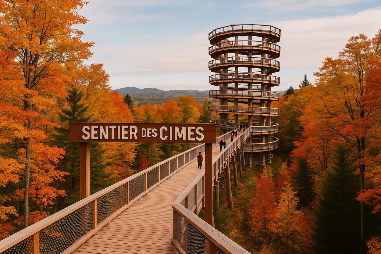 Week-end magique en hauteur : Sentier des Cimes Laurentides - jetlagtrips